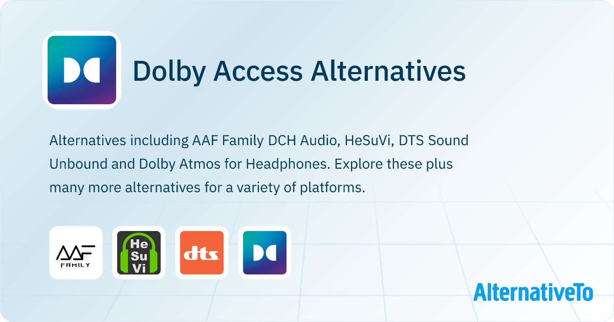 Dolby Access Alternatives - Explore Similar Software | AlternativeTo