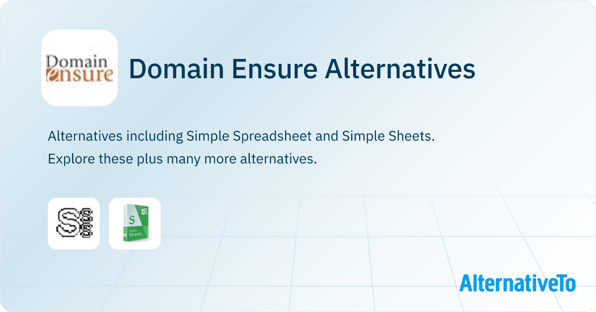 Domain Ensure Alternatives - Explore Similar Sites & Apps | AlternativeTo