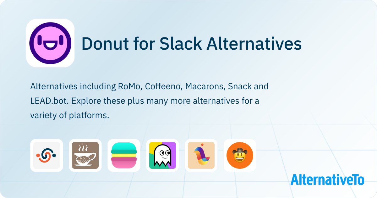 Donut for Slack Alternatives - Explore Similar Sites & Apps | AlternativeTo