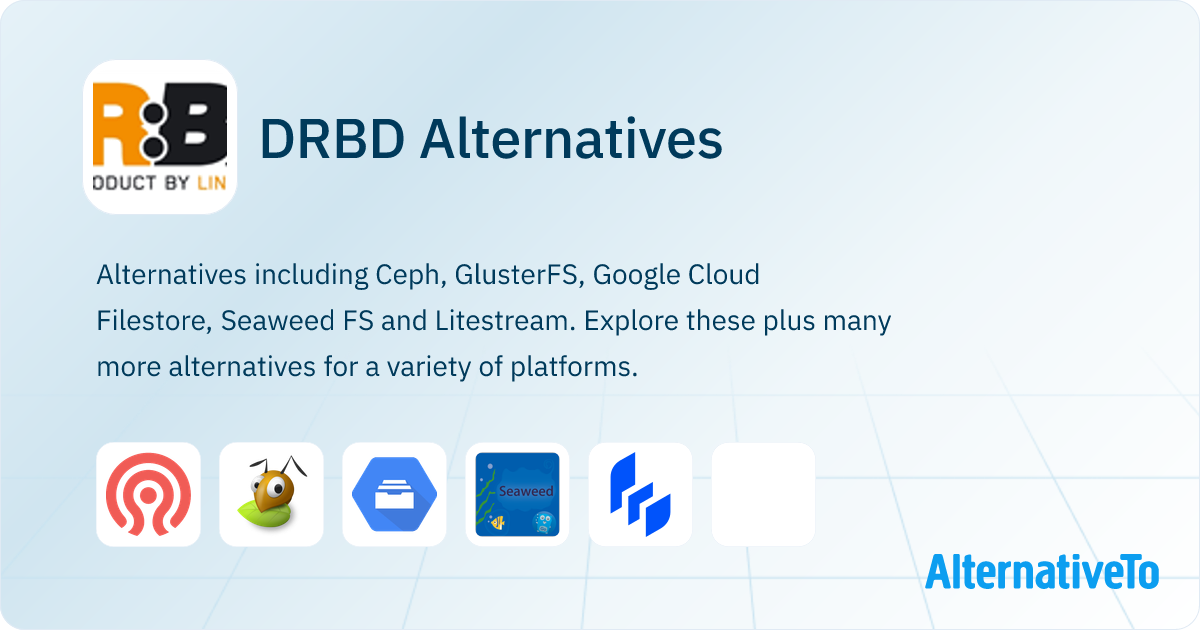 DRBD Alternatives - Explore Similar Software | AlternativeTo