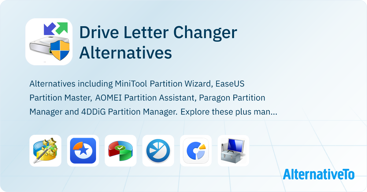 Drive Letter Changer Alternatives - Explore Similar Software ...
