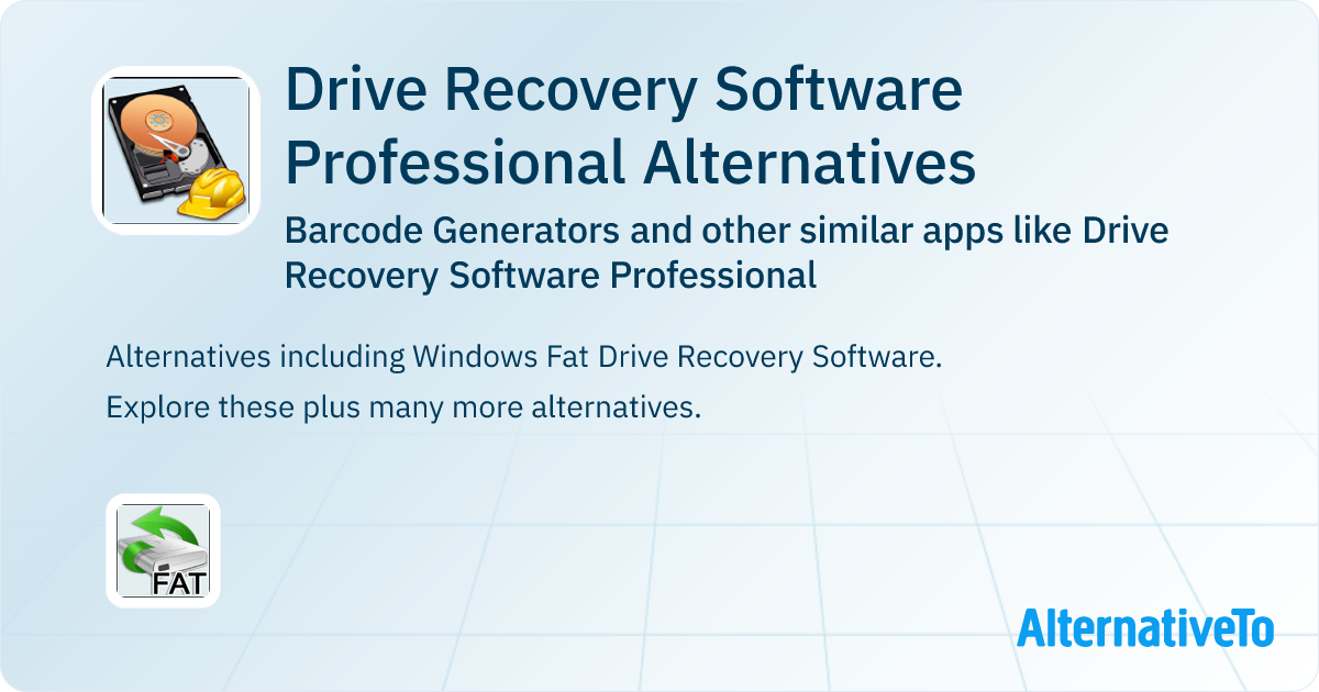Drive Recovery Software Professional Alternatives: Top 1 Barcode ...