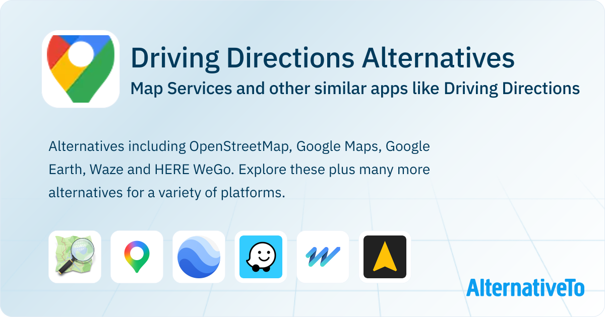 Driving Directions Alternatives: Top 9 Map Services & Similar Websites ...