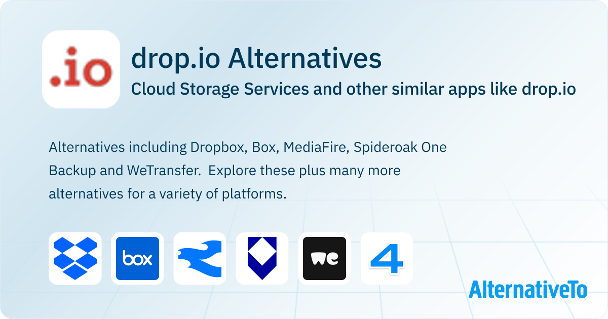drop.io Alternatives: Top 23 Cloud Storage Services & Similar Apps ...