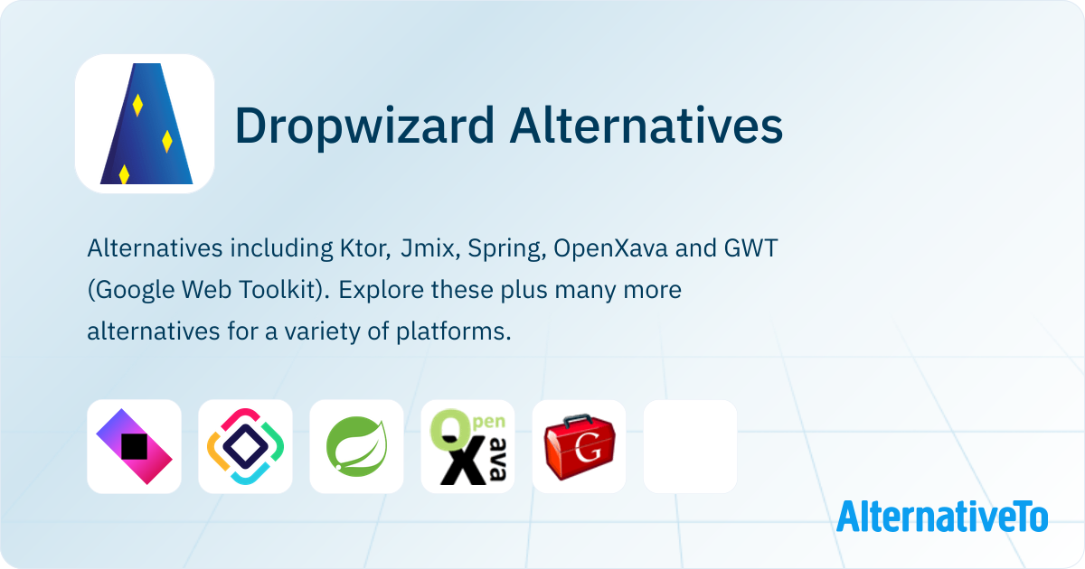 Dropwizard Alternatives - Explore Similar Software | AlternativeTo