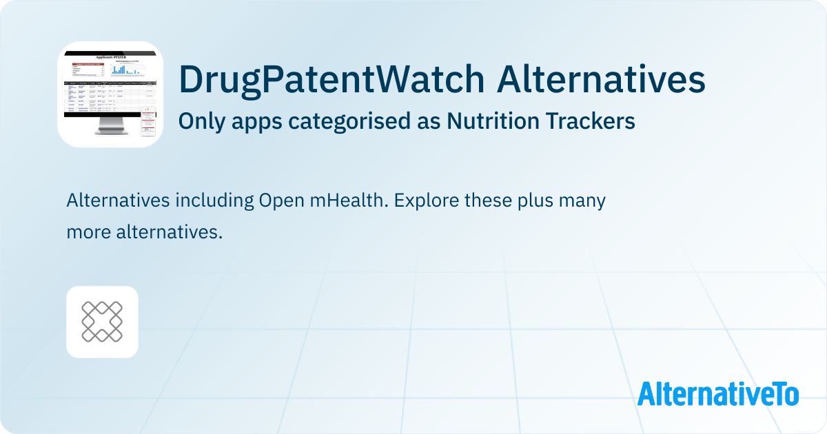 DrugPatentWatch Alternatives: Top 1 Nutrition Trackers | AlternativeTo