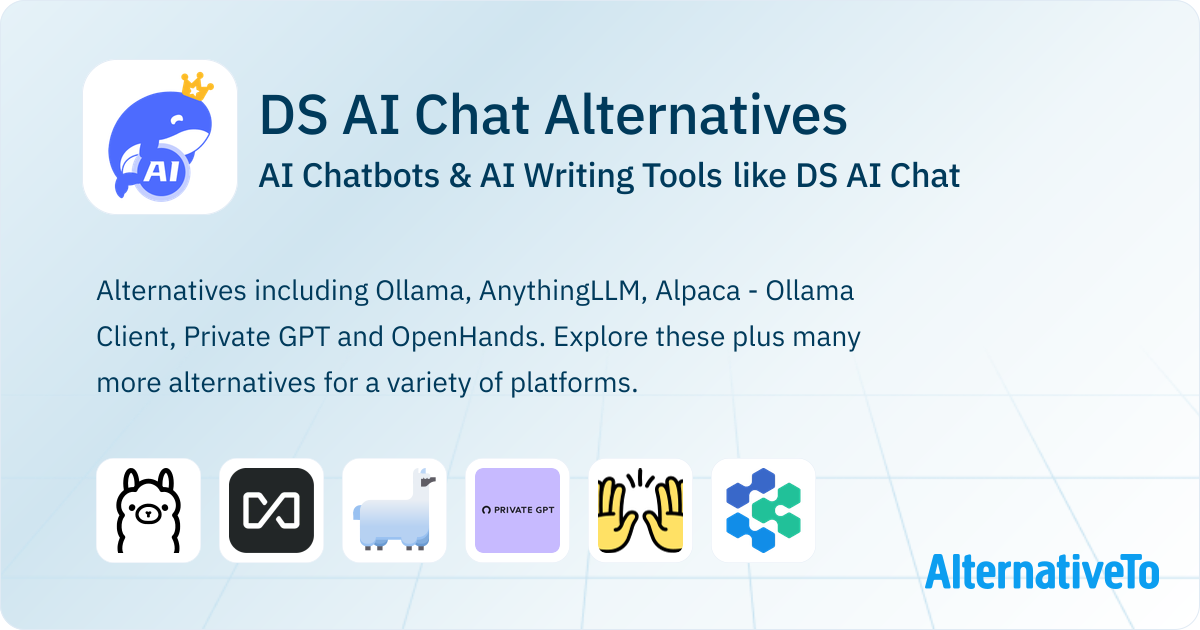 DS AI Chat Alternatives: Top 12 AI Chatbots | AlternativeTo