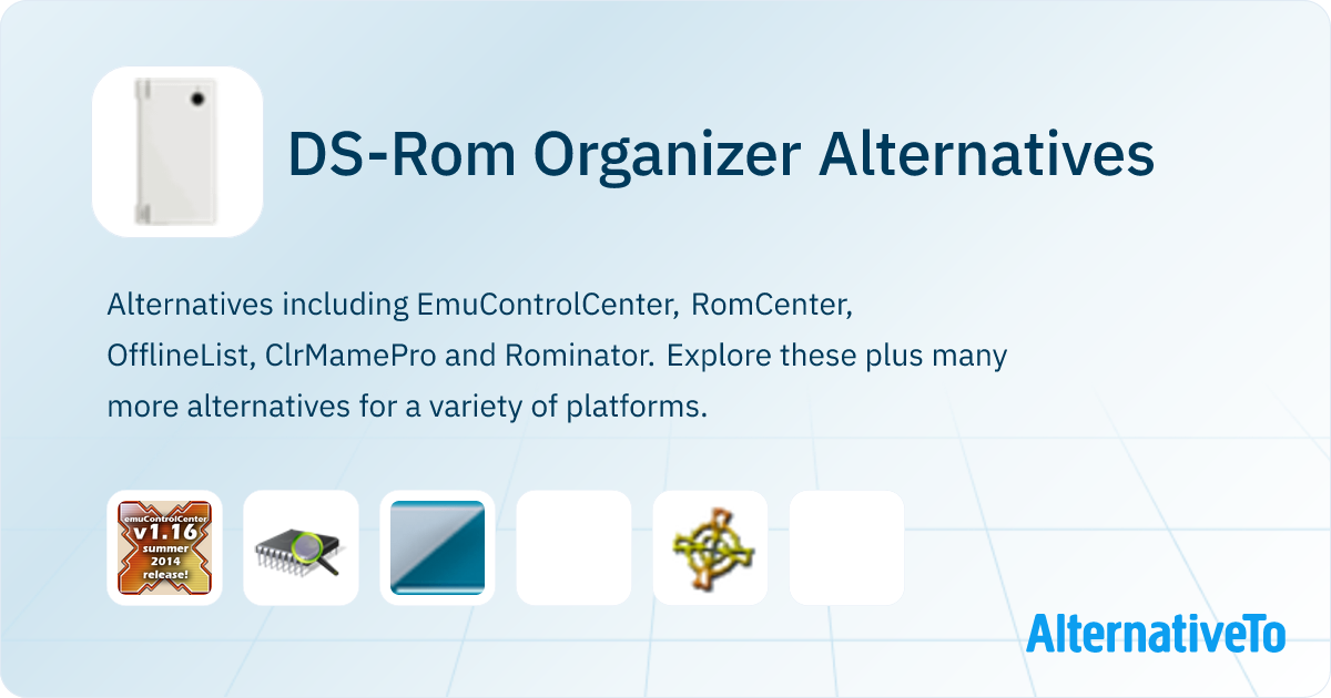 DS-Rom Organizer Alternatives - Explore Similar Software | AlternativeTo