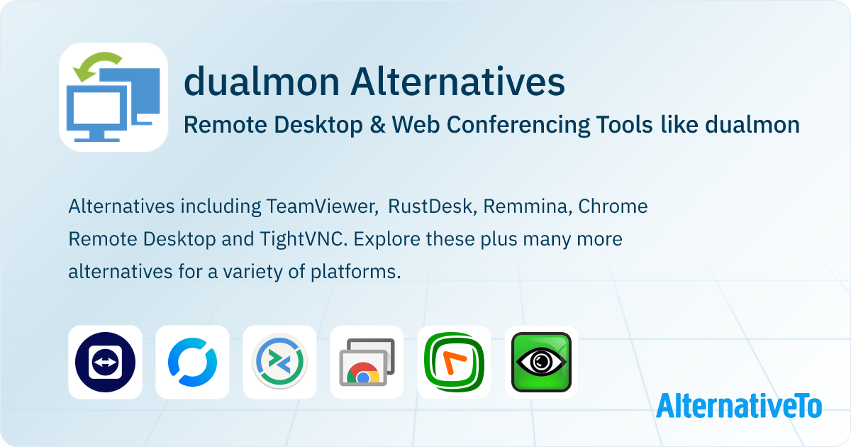 dualmon Alternatives: Top 12 Remote Desktop Tools | AlternativeTo