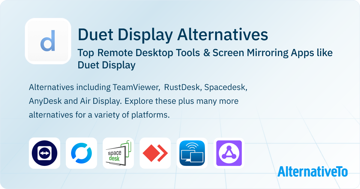 Great Duet Display Alternatives: Top Remote Desktop Tools in 2025 ...