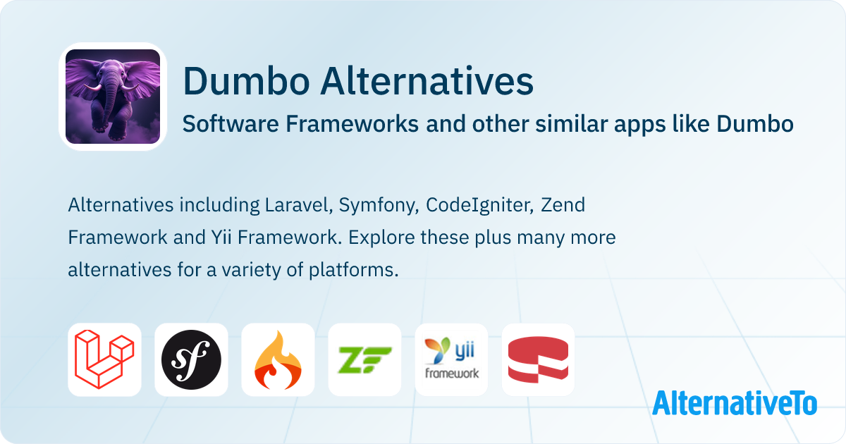Dumbo Alternatives: Top 12 Software Frameworks & Similar Apps ...