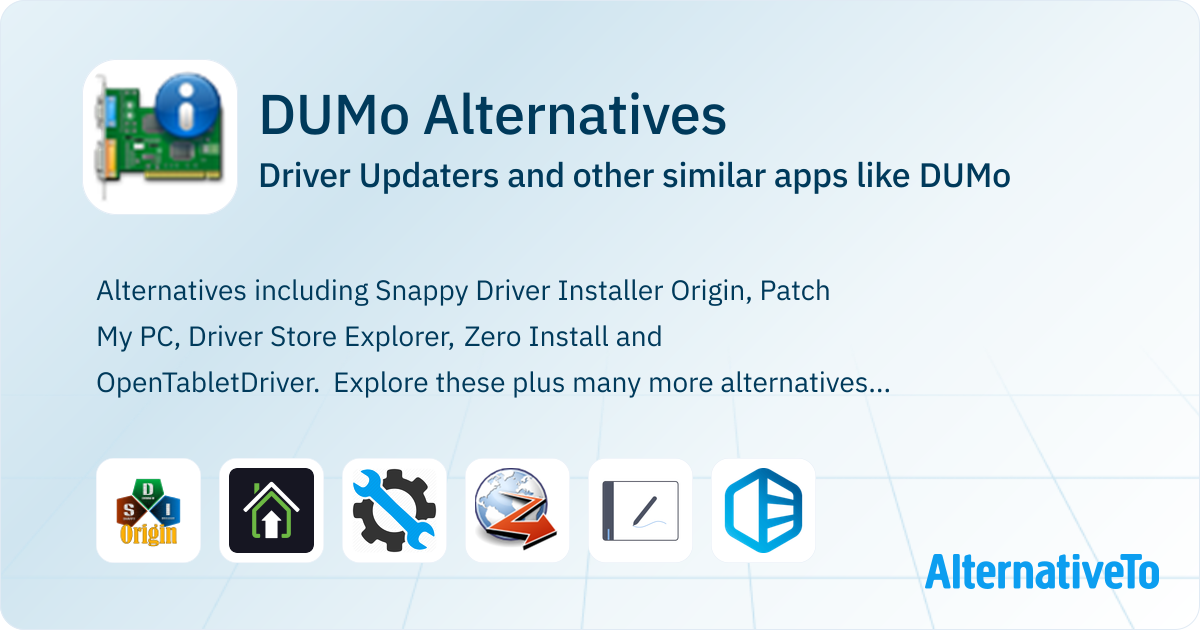 DUMo Alternatives: Top 12 Driver Updaters & Similar Apps | AlternativeTo