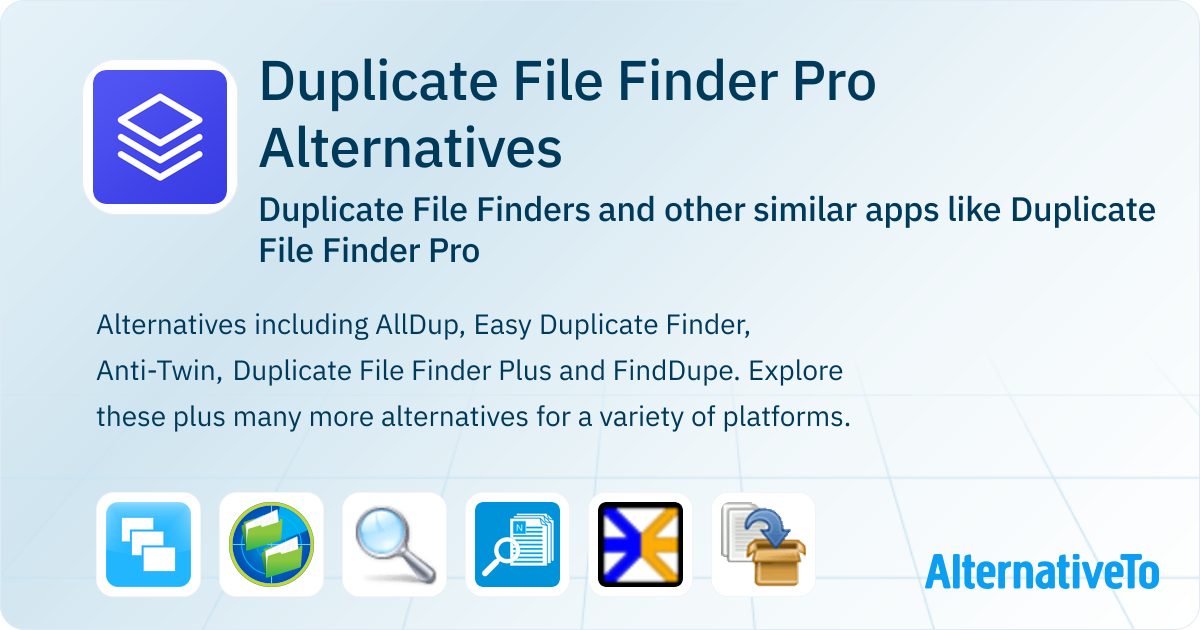 Duplicate File Finder Pro Alternatives: Top 14 Duplicate File Finders ...