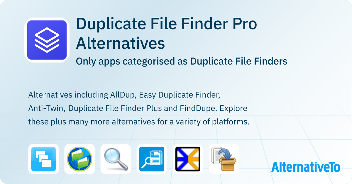 Duplicate File Finder Pro Alternatives: Top 14 Duplicate File Finders ...
