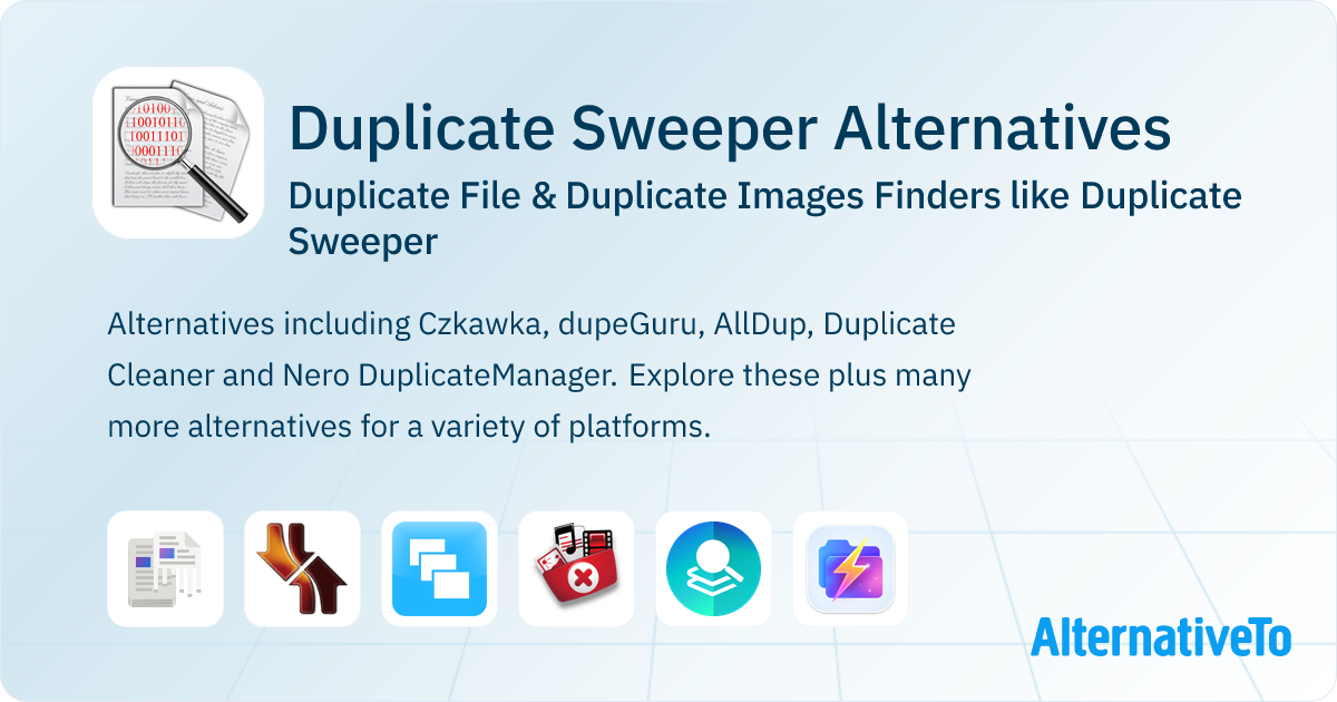 Duplicate Sweeper Alternatives: Top 12 Duplicate File Finders ...
