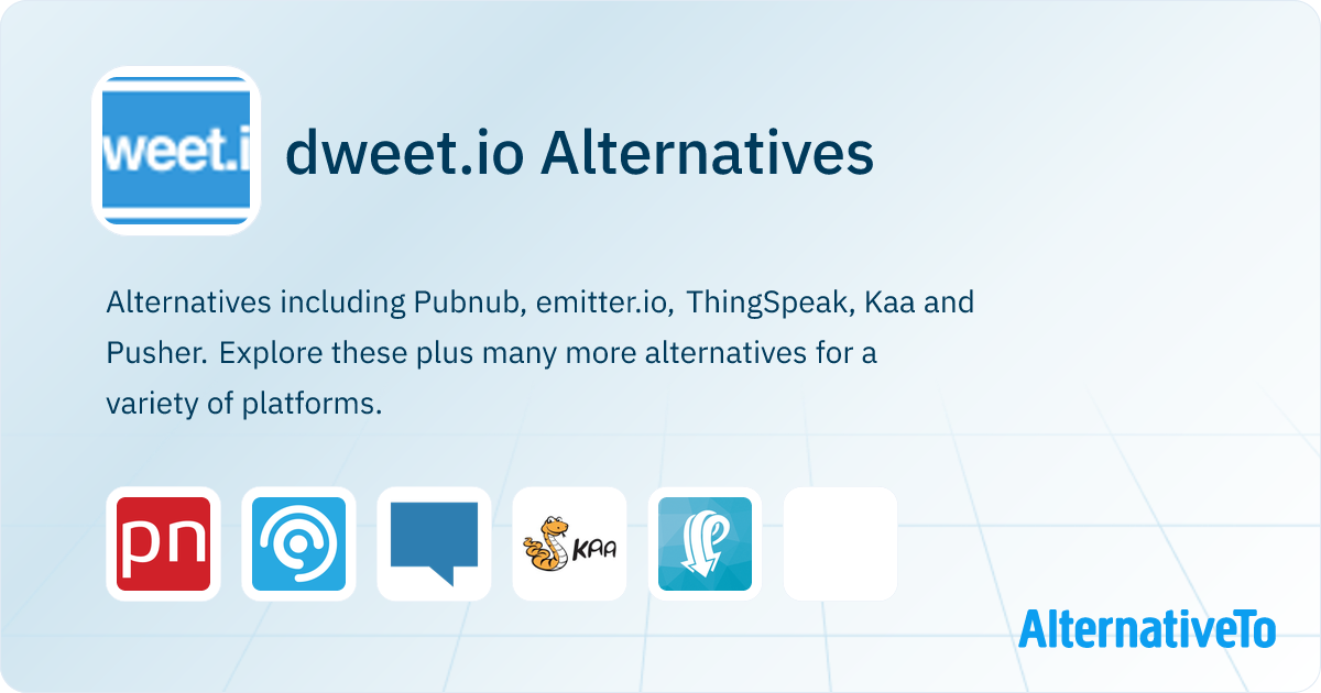 dweet.io Alternatives - Explore Similar Apps & Services | AlternativeTo