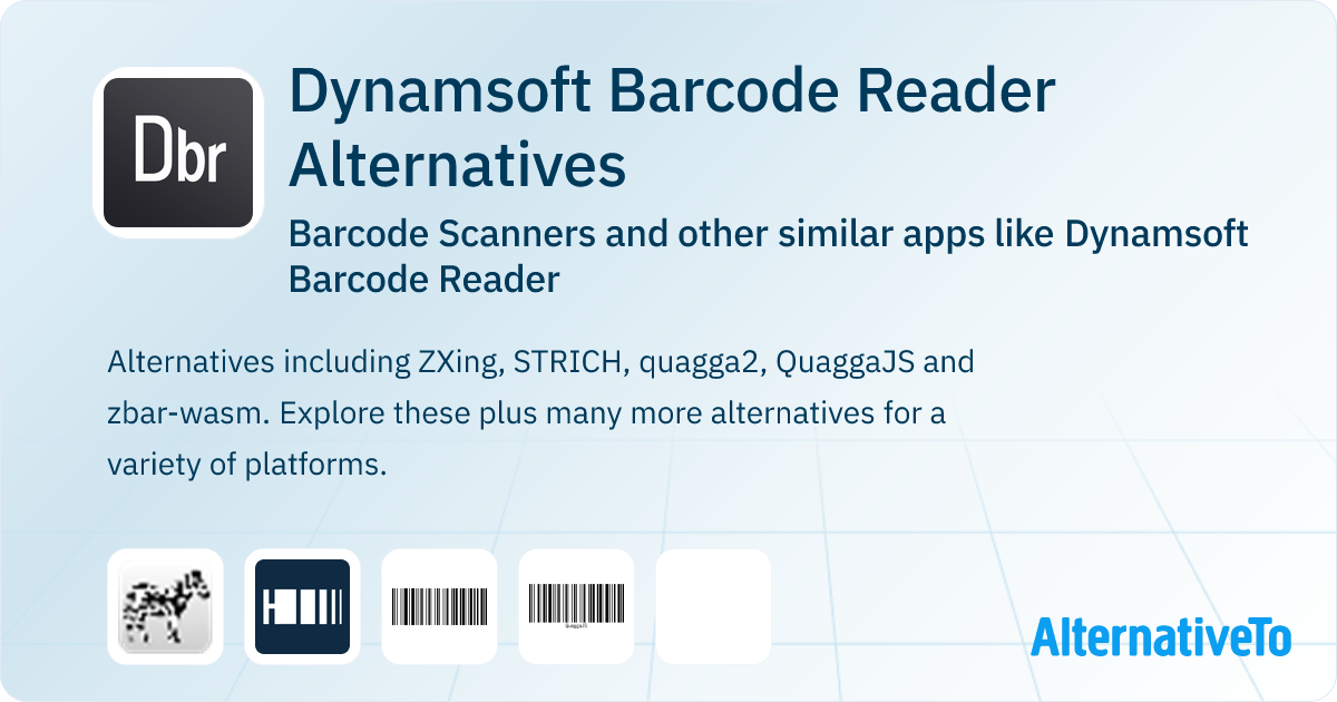 Dynamsoft Barcode Reader Alternatives: Top 5 Barcode Scanners & Similar ...