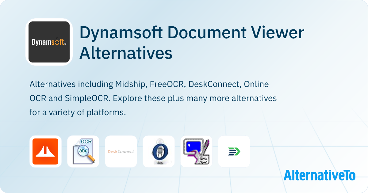 Dynamsoft Document Viewer Alternatives - Explore Similar Sites & Apps ...