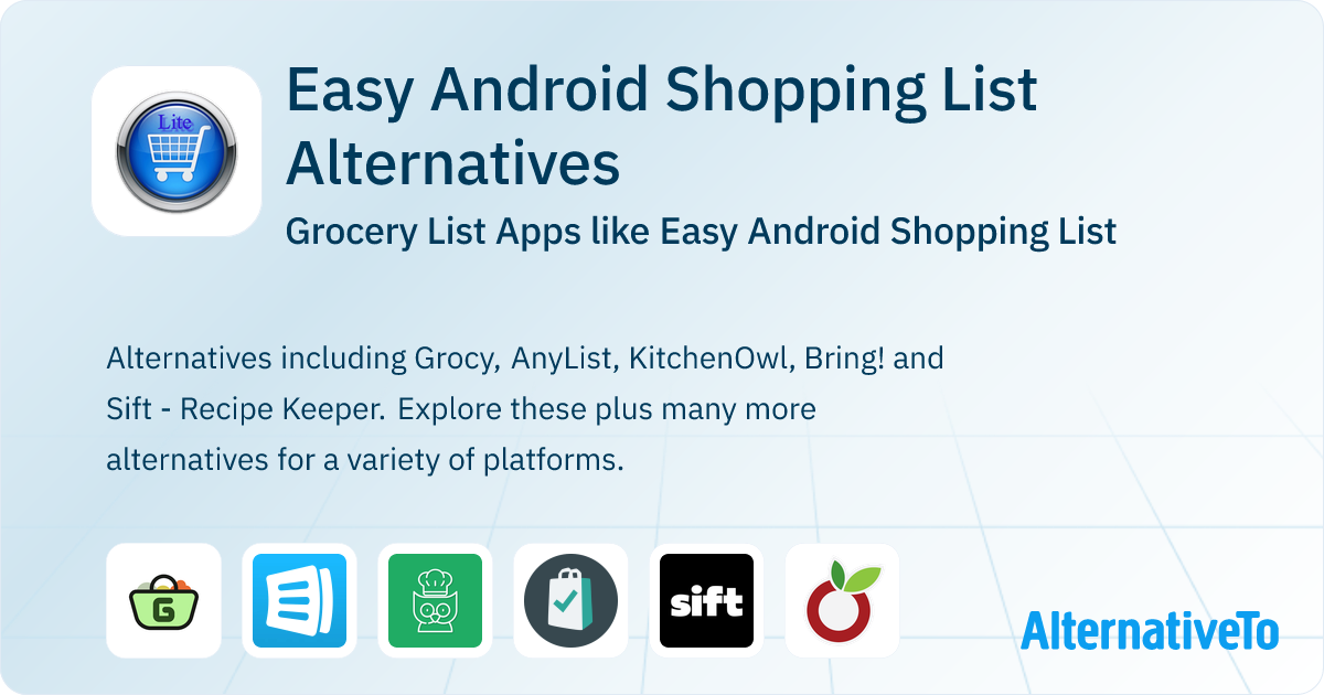 Easy Android Shopping List Alternatives: Grocery List & Similar Apps ...