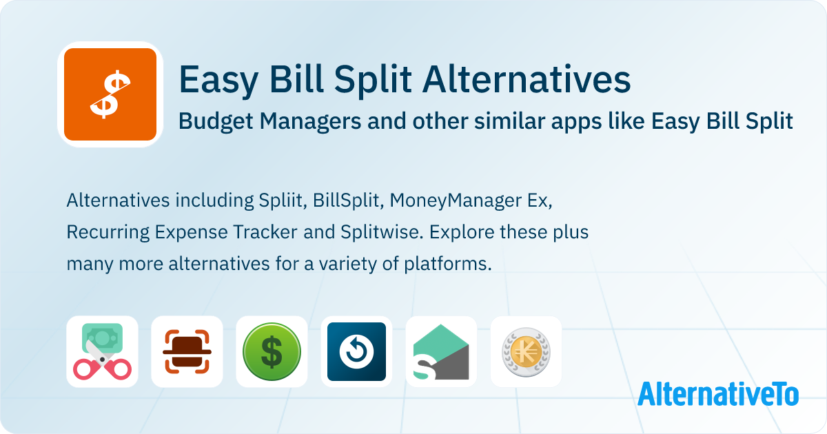 Easy Bill Split Alternatives: Top 12 Budget Managers & Similar Apps ...