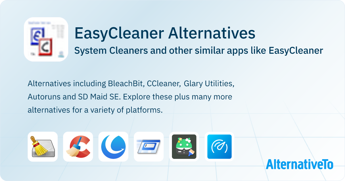 EasyCleaner Alternatives: Top 12 System Cleaners & Similar Apps ...