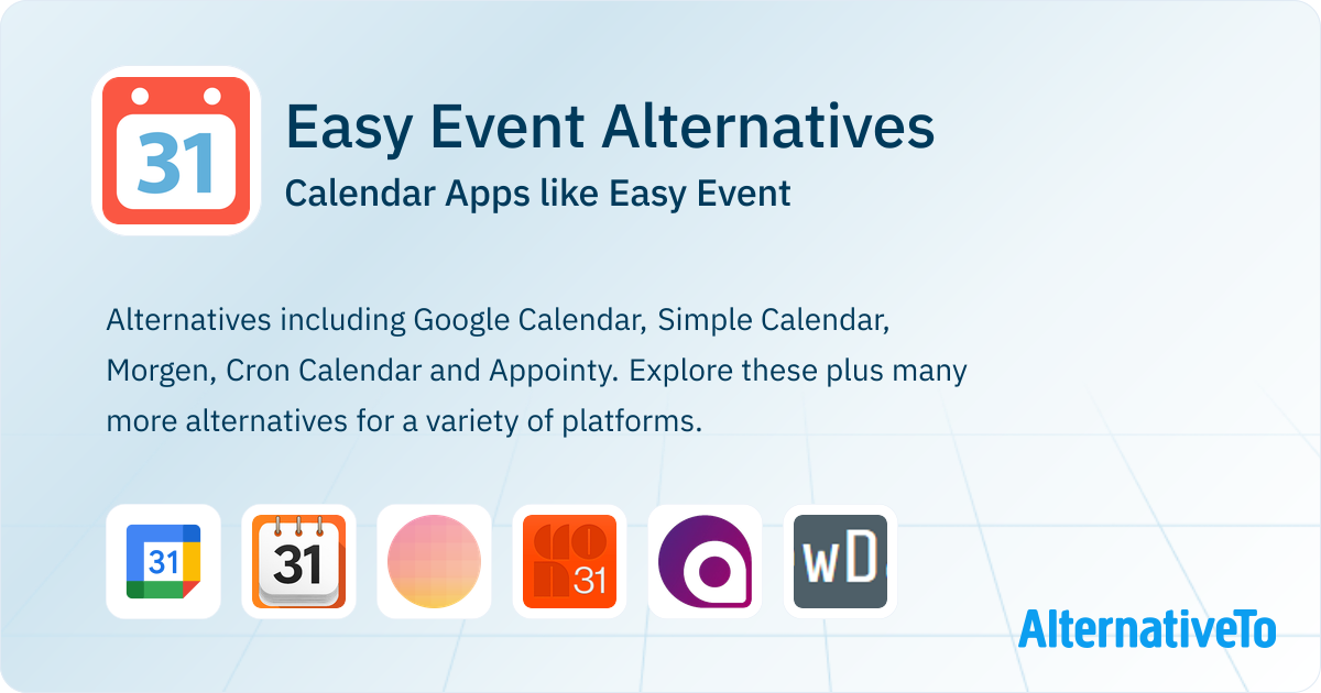 Easy Event Alternatives: Top 19 Calendar & Similar Apps | AlternativeTo
