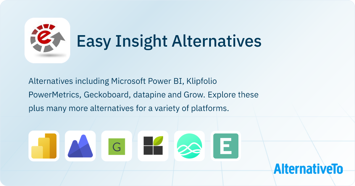 Easy Insight Alternatives - Explore Similar Sites & Apps | AlternativeTo