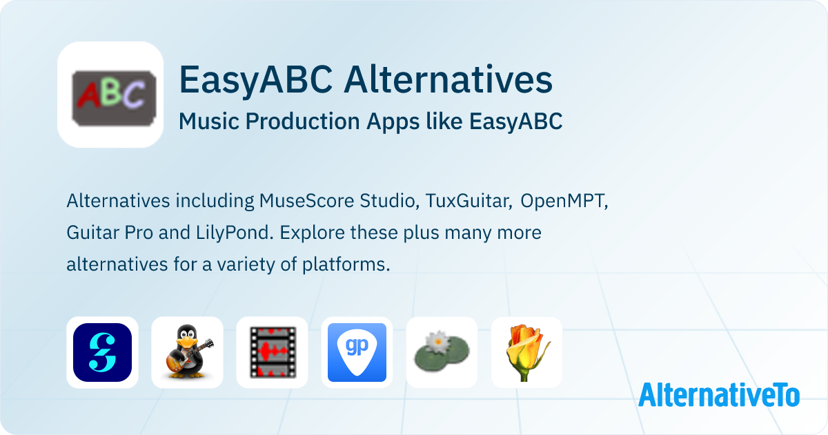 EasyABC Alternatives: Top 12 Music Production & Similar Apps ...