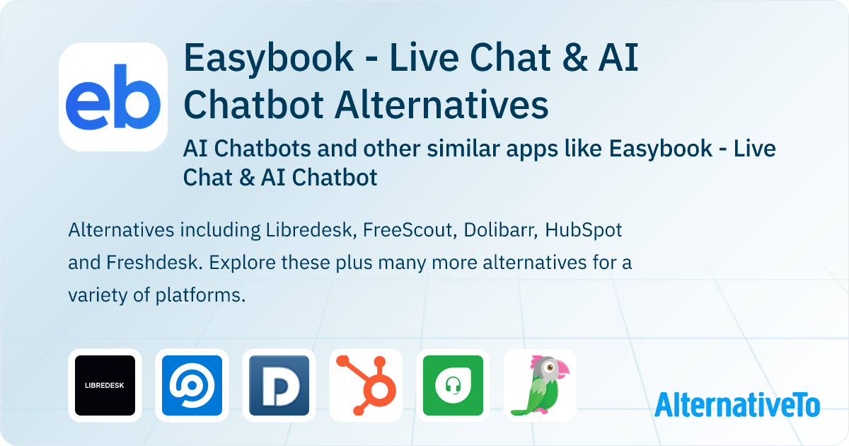 Easybook - Live Chat & AI Chatbot Alternatives: Top 12 AI Chatbots ...