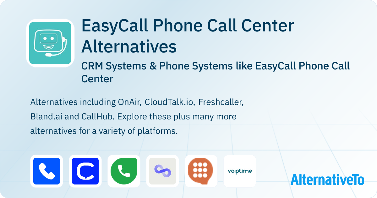 EasyCall Phone Call Center Competitors: Top 20 Alternative CRM Systems ...