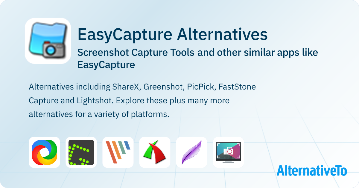 EasyCapture Alternatives: Top 18 Screenshot Capture Tools & Similar ...