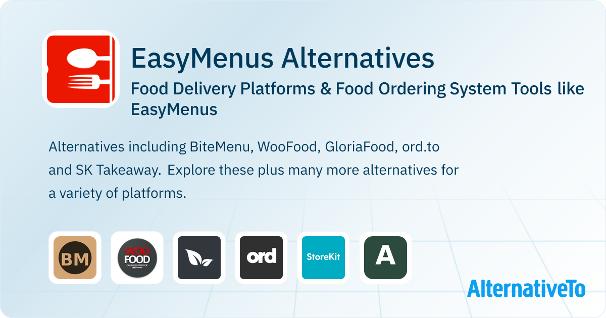 EasyMenus Alternatives: Top 5 Food Delivery Platforms | AlternativeTo