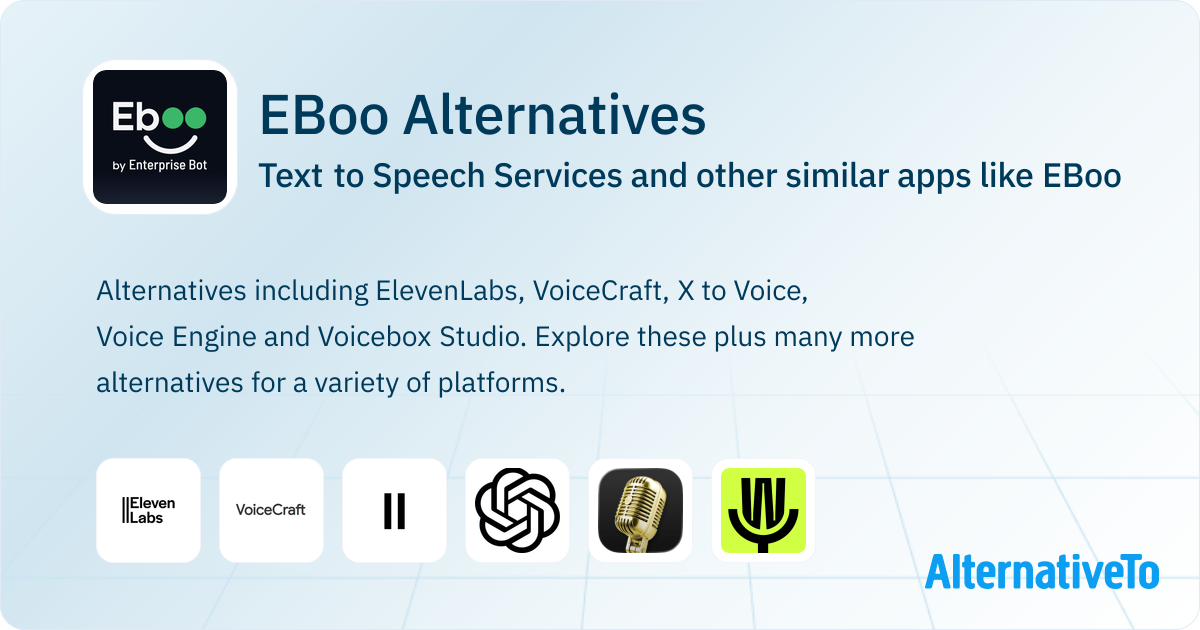 EBoo Alternatives: Text to Speech Services & Similar Apps - Page 2 ...