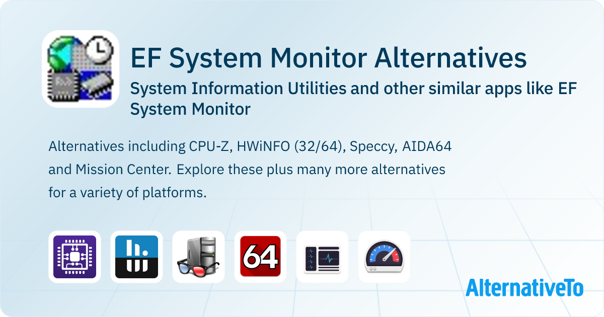 EF System Monitor Alternatives: Top 12 System Information Utilities ...