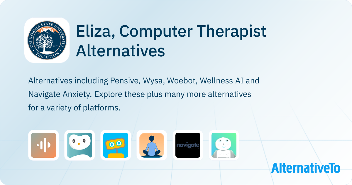 Eliza, Computer Therapist Alternatives - Explore Similar Sites & Apps ...