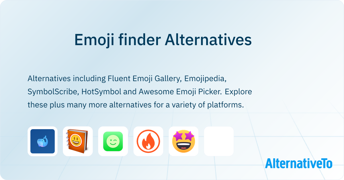 Emoji finder Alternatives - Explore Similar Sites & Apps | AlternativeTo
