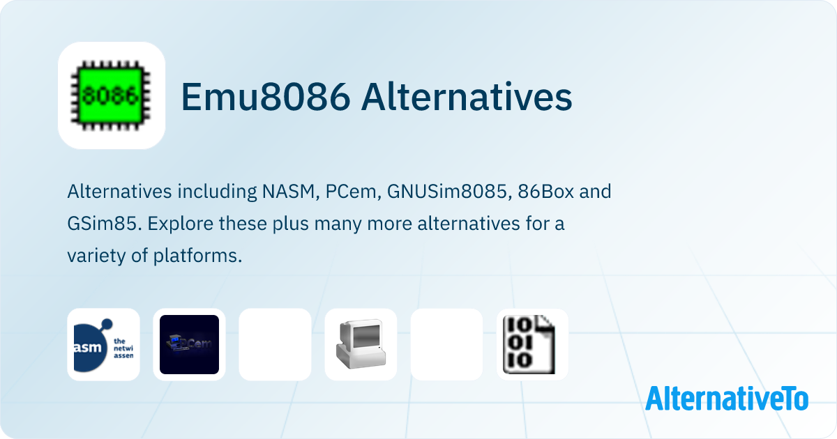 Emu8086 Alternatives - Explore Similar Software | AlternativeTo