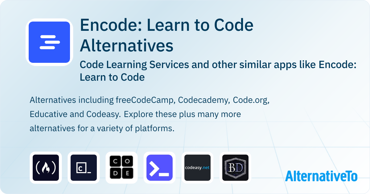 Encode: Learn to Code Alternatives: Top 16 Code Learning Services ...