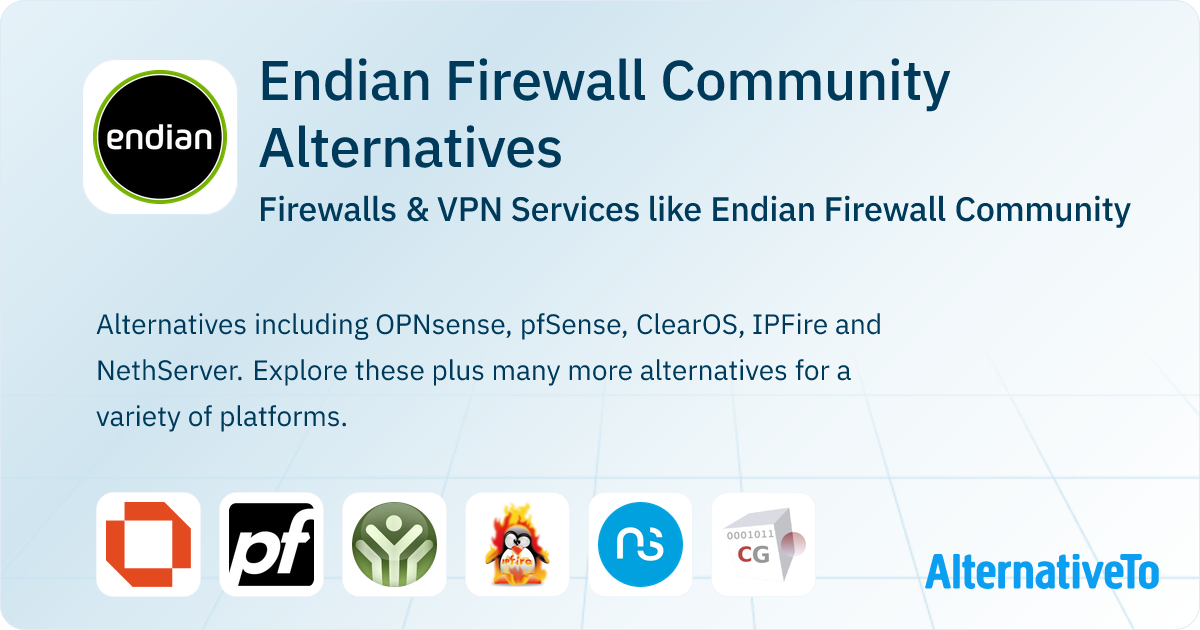 Endian Firewall Community Alternatives: Top 17 Firewalls | AlternativeTo