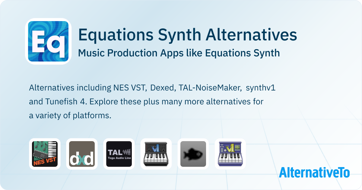 Equations Synth Alternatives: Top 8 Music Production & Similar Apps ...