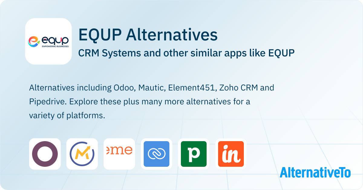 EQUP Competitors: Top 15 Alternative CRM Systems | AlternativeTo