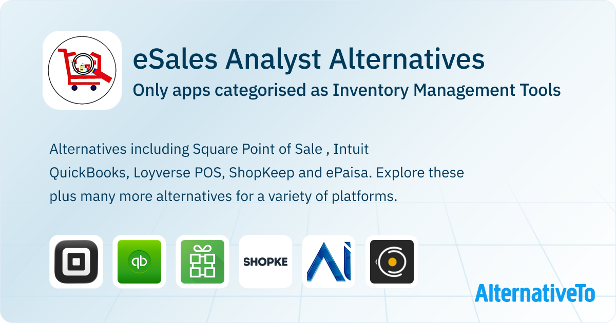 eSales Analyst Alternatives: Top 13 Inventory Management Tools ...
