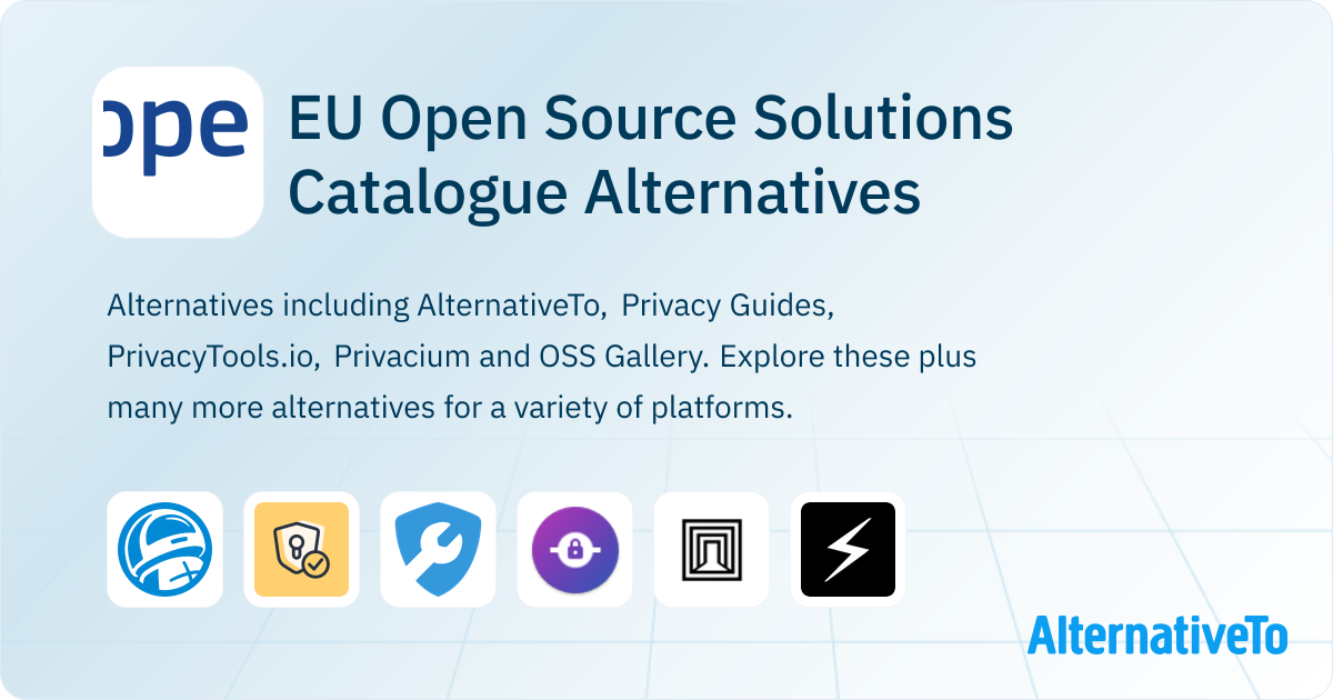 EU Open Source Solutions Catalogue Alternatives - Explore Similar Sites ...