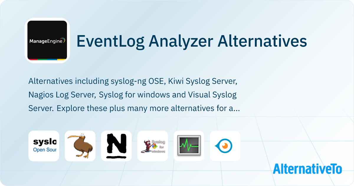 EventLog Analyzer Alternatives - Explore Similar Software | AlternativeTo