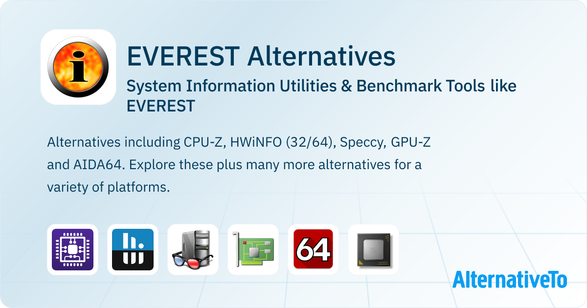 EVEREST Alternatives: Top 12 System Information Utilities | AlternativeTo