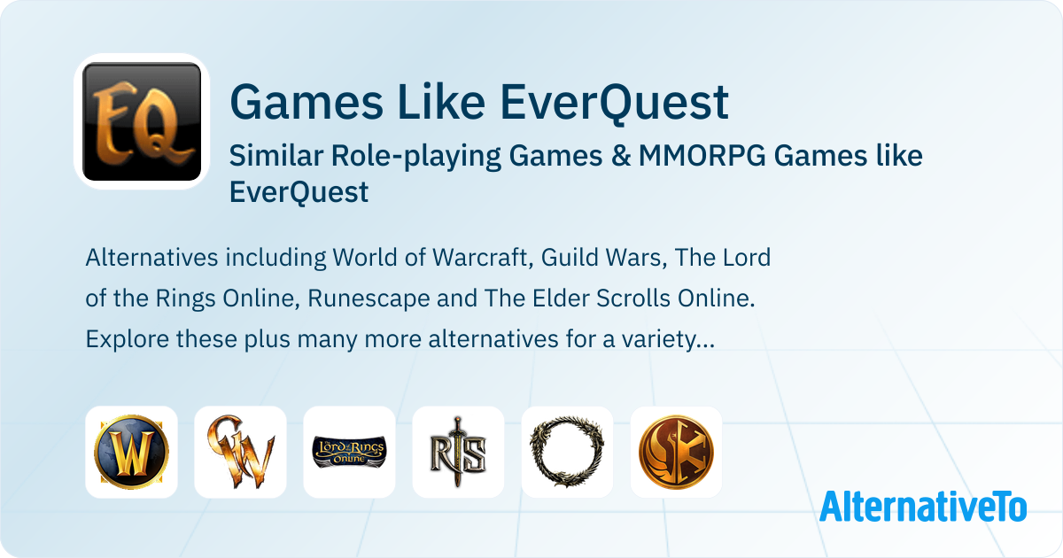 Games Like EverQuest: Similar Role-playing Games 2026 | AlternativeTo