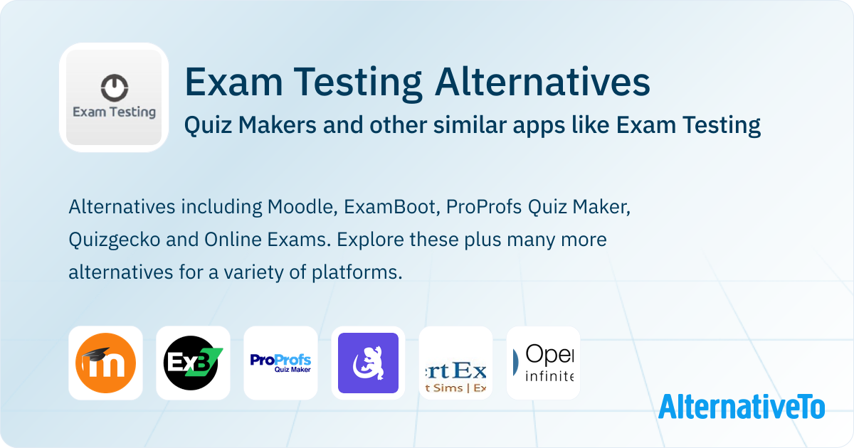Exam Testing Alternatives: Top 18 Quiz Makers & Similar Apps ...