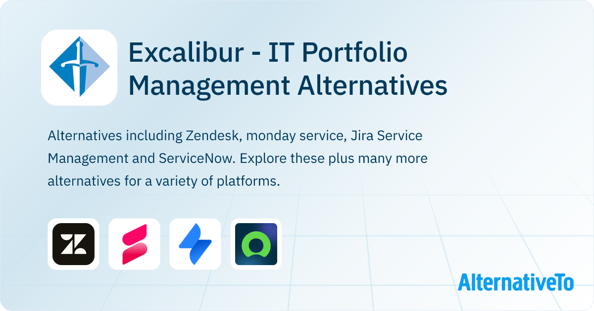 Excalibur - IT Portfolio Management Alternatives - Explore Similar ...
