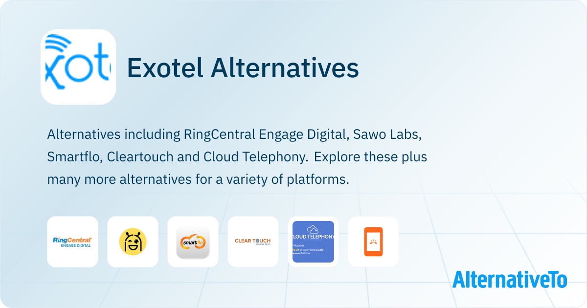 Exotel Alternatives - Explore Similar Sites & Apps | AlternativeTo