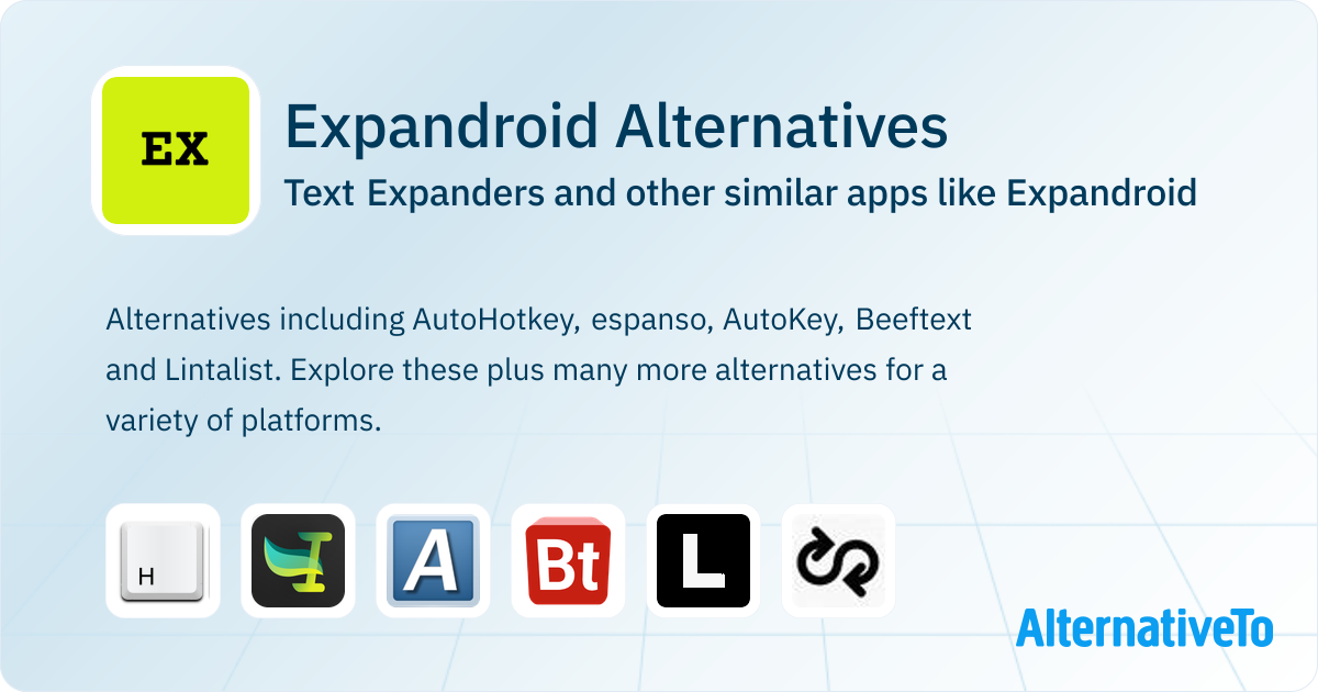 Expandroid Alternatives: Top 16 Text Expanders & Similar Apps ...